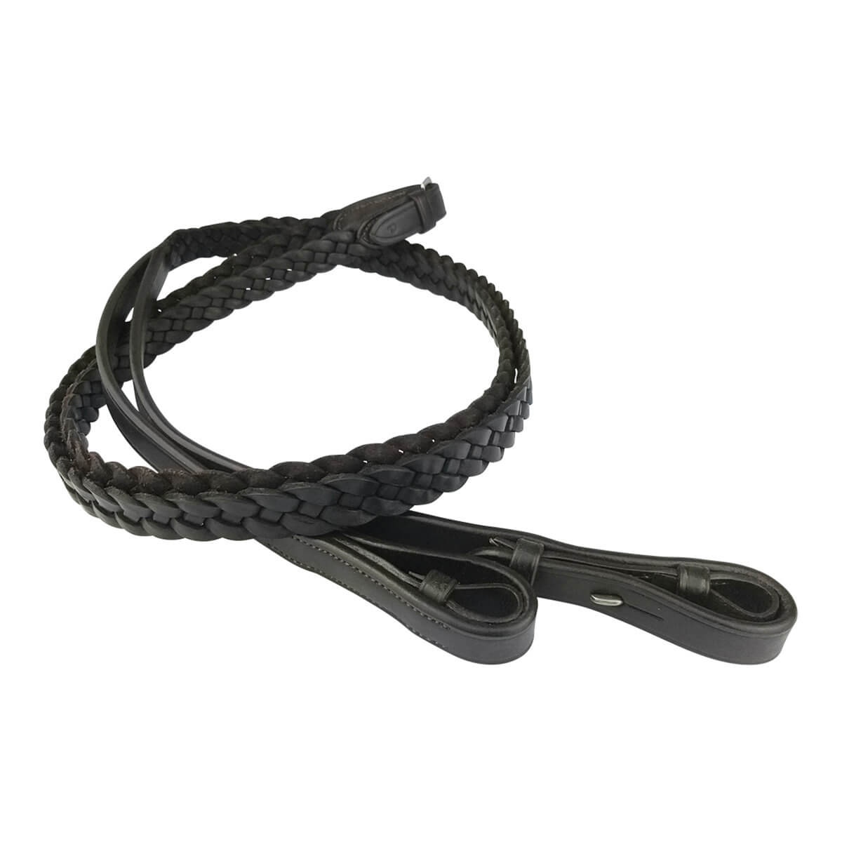 Eco Rider Plaited Reins - Black – The Elms Equestrian
